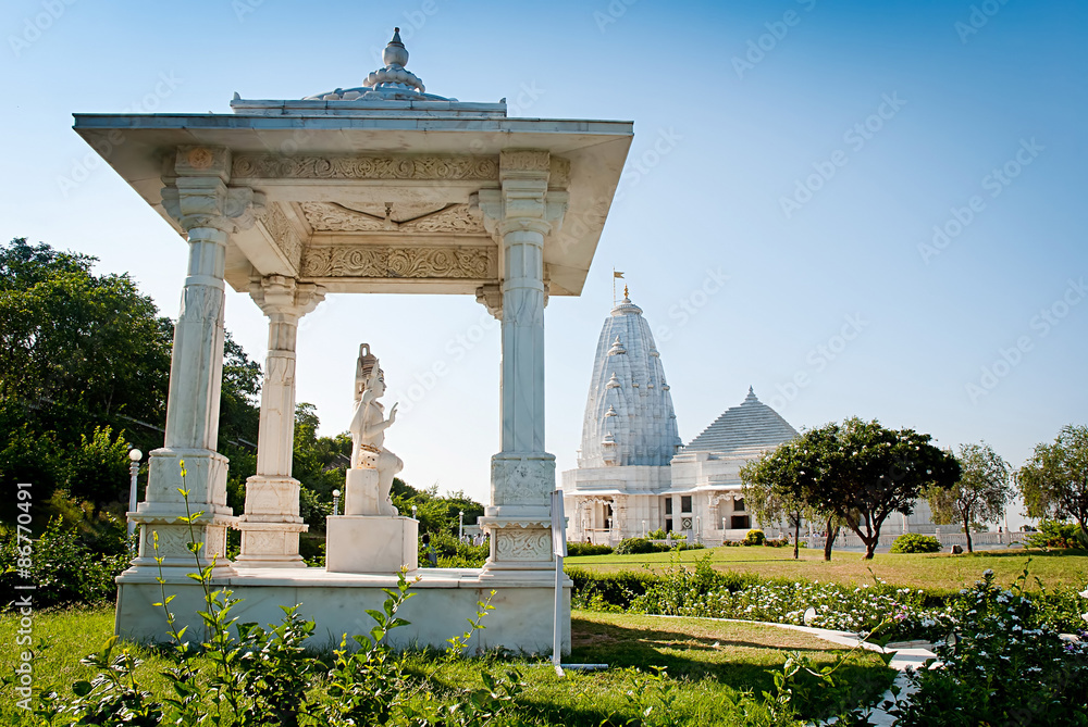 Birla Mandir (Laxmi Narayan) is a Hindu temple in Jaipur, India Stock ...