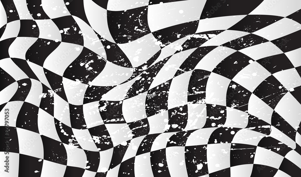 checkered race flag waveing vector background layout design Stock ...