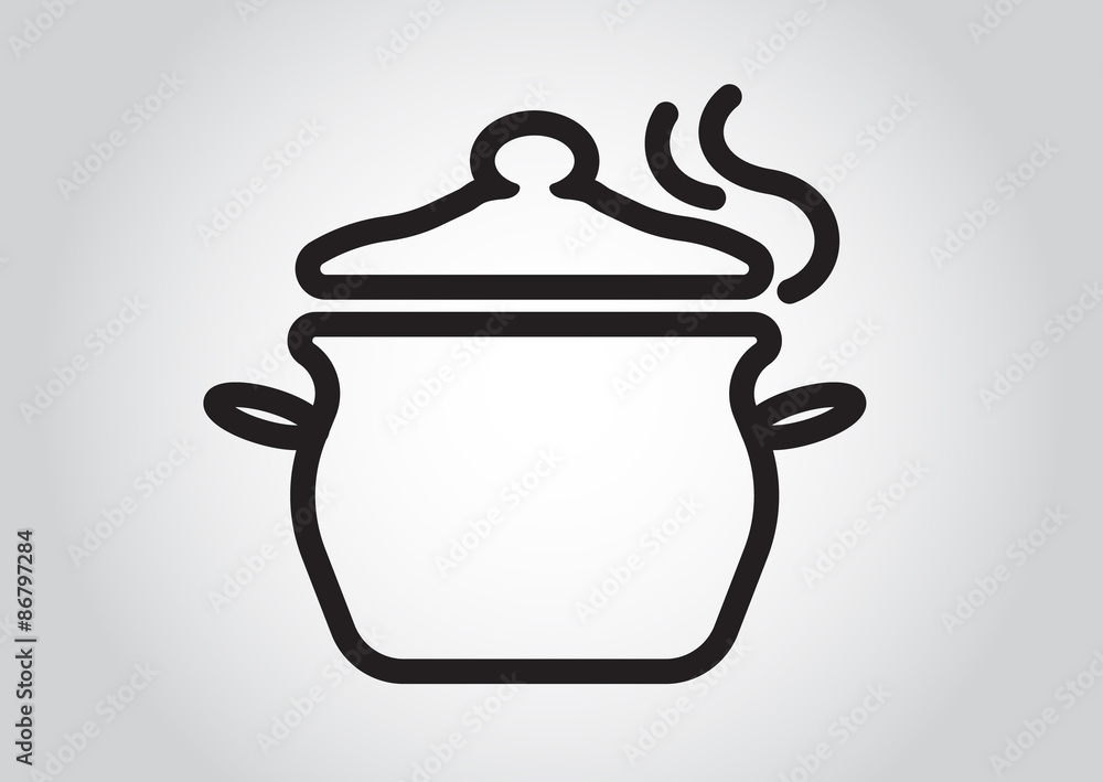 cooking pan symbol icon design element vector Stock Vector | Adobe Stock