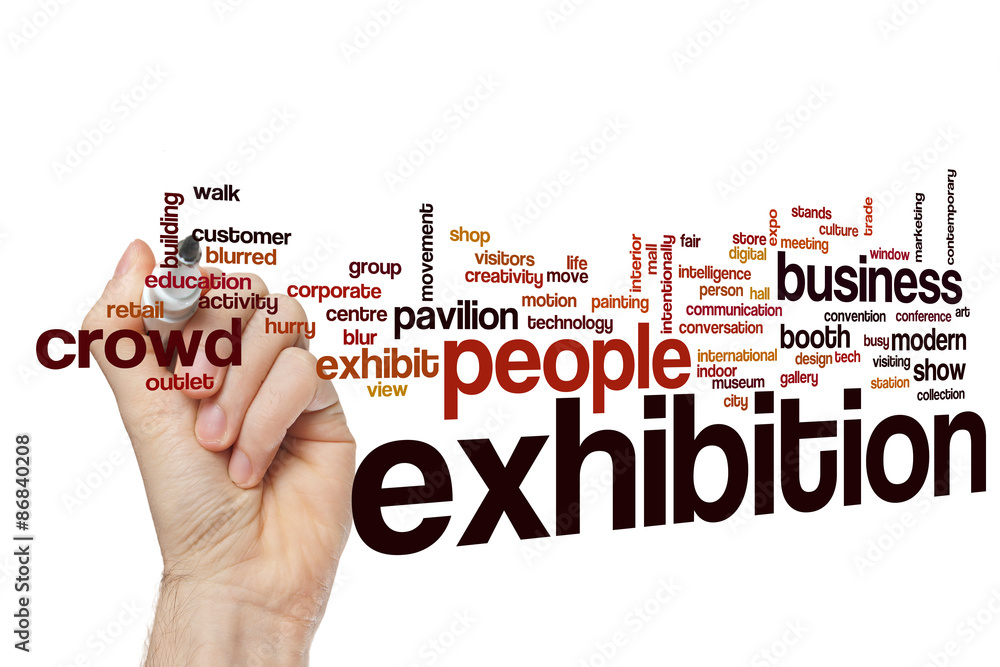 Poster Exhibition word cloud concept – Wall Art | UkPosters