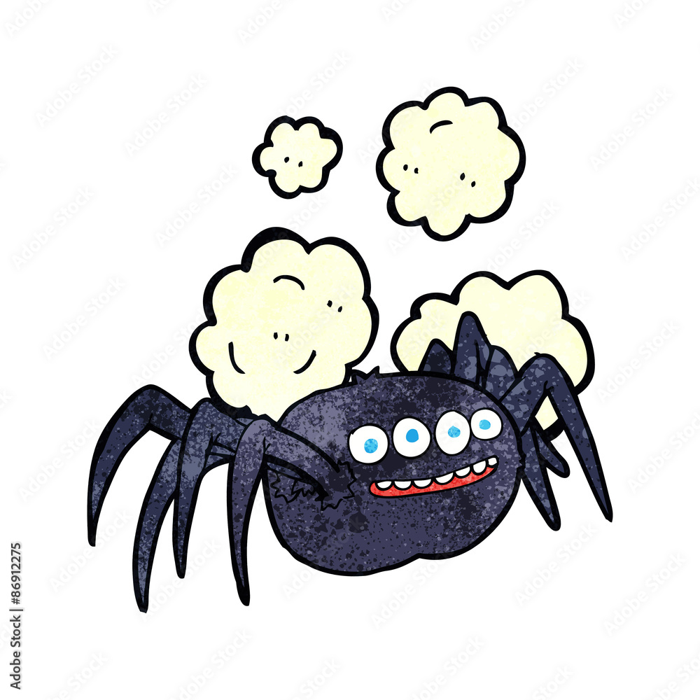 cartoon spooky spider Stock Vector | Adobe Stock