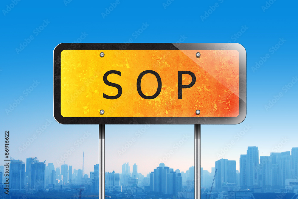 sop on traffic sign Stock Illustration | Adobe Stock
