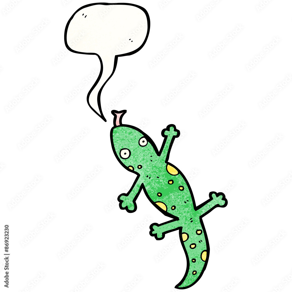 cartoon lizard Stock Vector | Adobe Stock