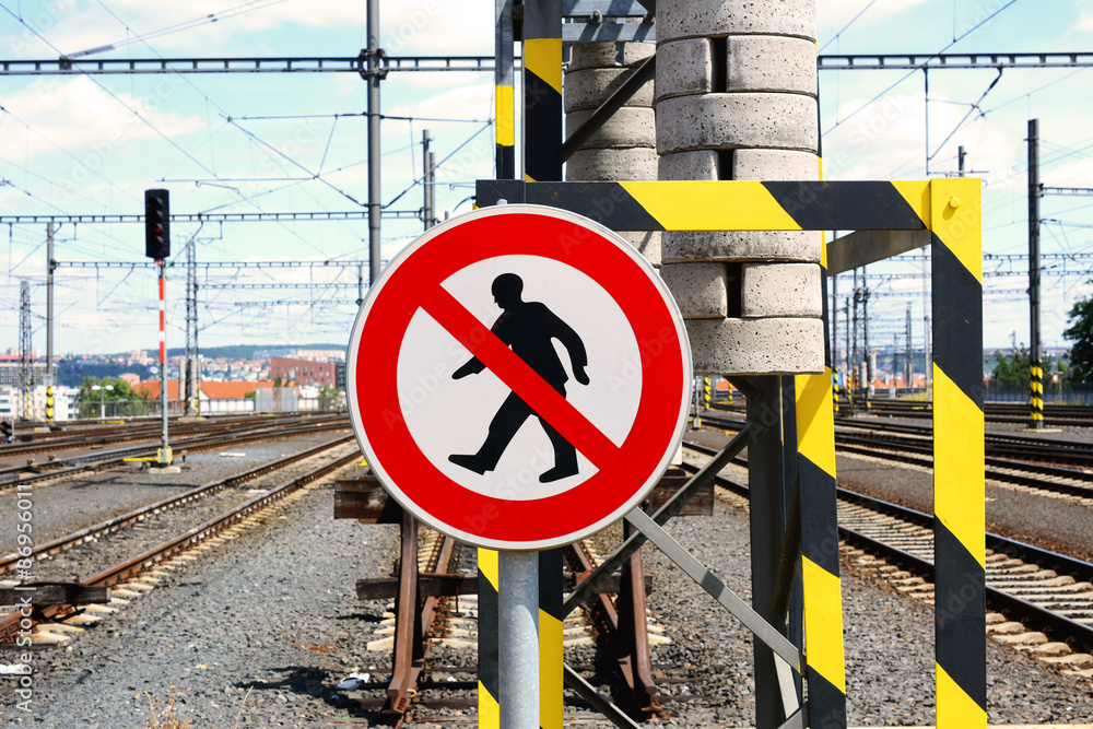 Railroad rails. Railway lines. One of the safest ways to deliver goods ...