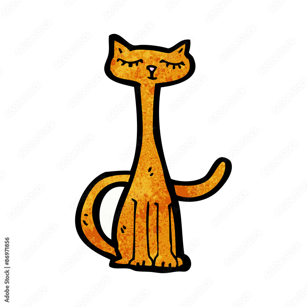 cartoon ginger cat Stock Vector | Adobe Stock