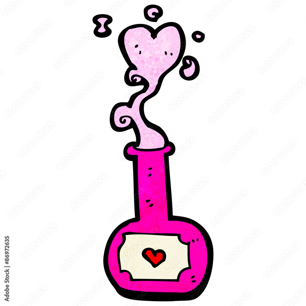 cartoon love potion Stock Vector | Adobe Stock