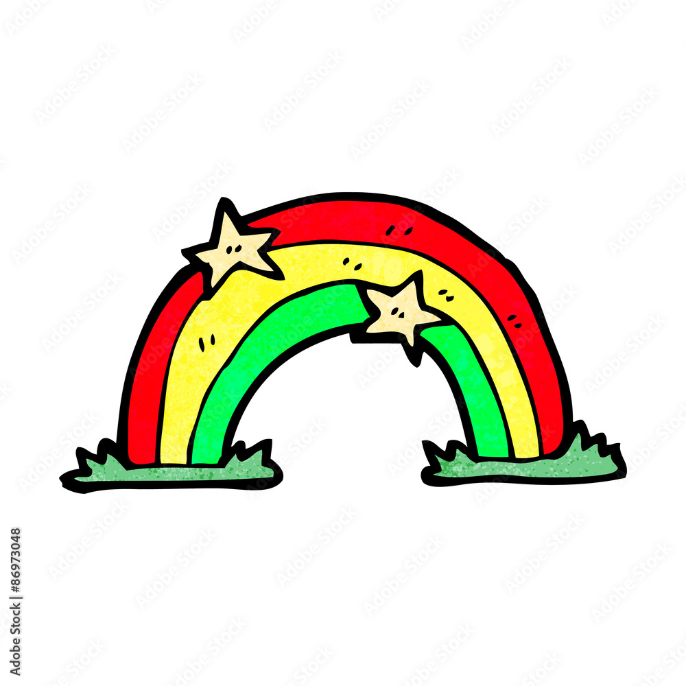 cartoon rainbow Stock Vector | Adobe Stock
