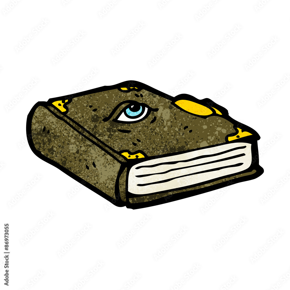 cartoon magic spell book Stock Vector | Adobe Stock