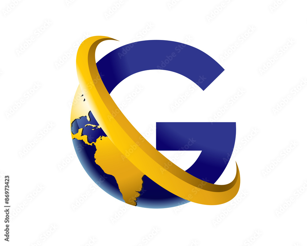 letter g global logo Stock Vector | Adobe Stock