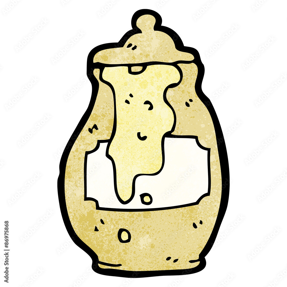 Cartoon Honeypot Stock Vector Adobe Stock