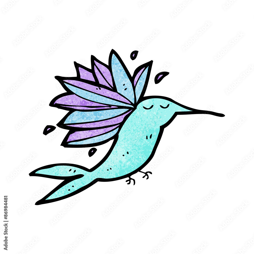 cartoon hummingbird Stock Vector | Adobe Stock
