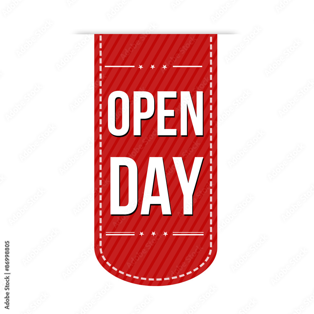 Open Day banner design Stock-Vektorgrafik | Adobe Stock
