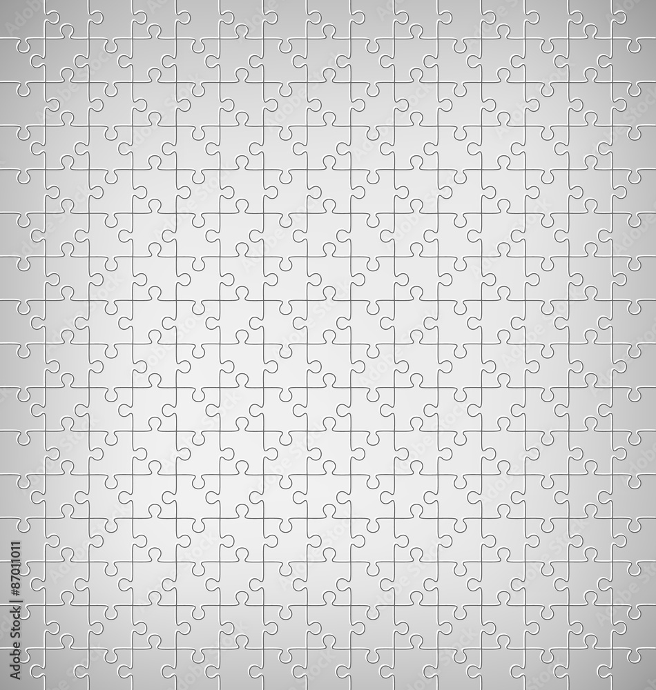 Jigsaw Puzzle Pattern on Grayscale Background Stock Vector | Adobe Stock