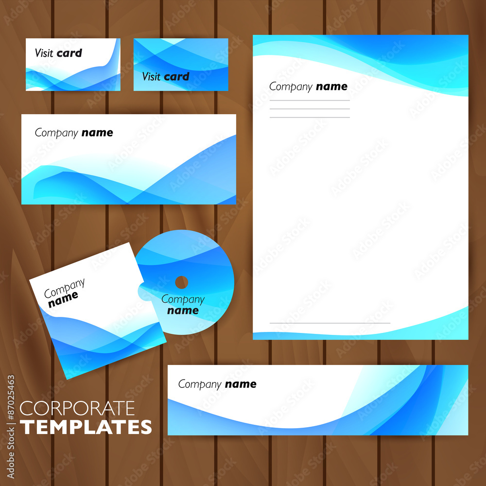 Corporate identity business set design. Stock Vector | Adobe Stock