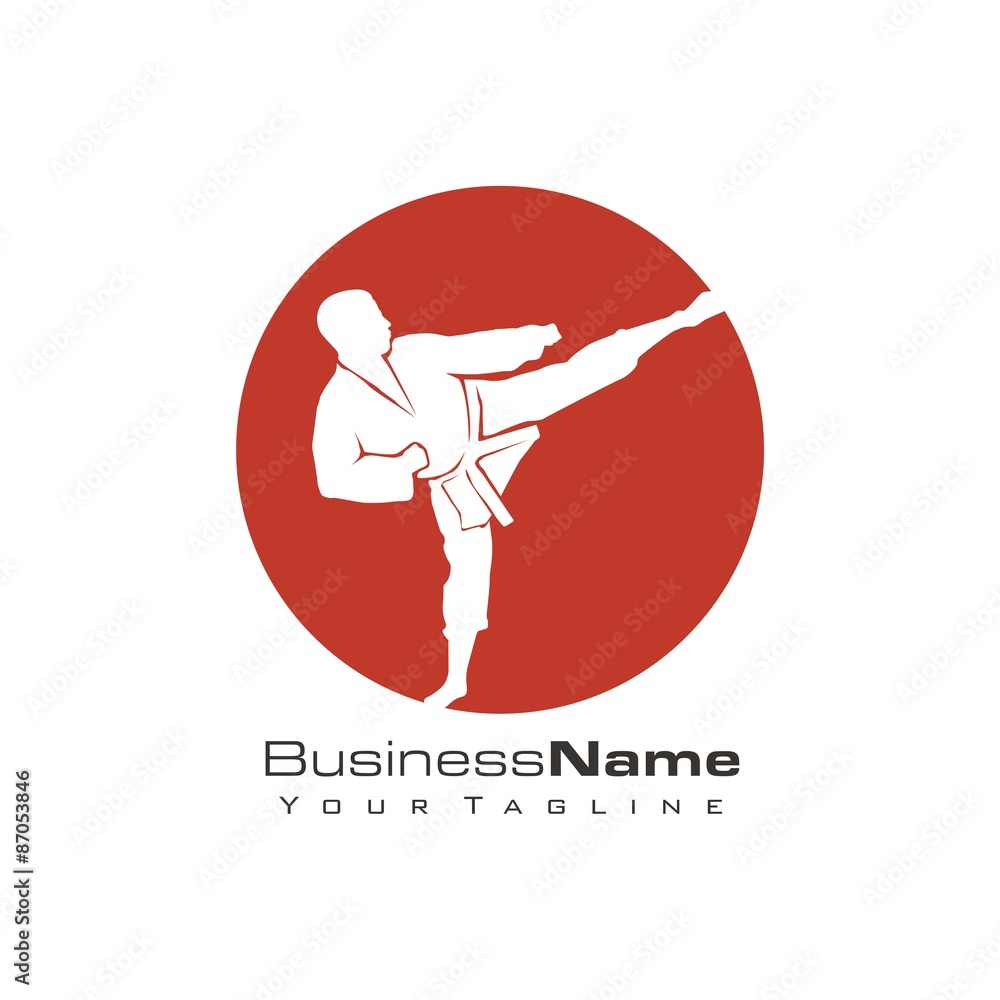 Karate Sport logo icon vector Stock Vector | Adobe Stock