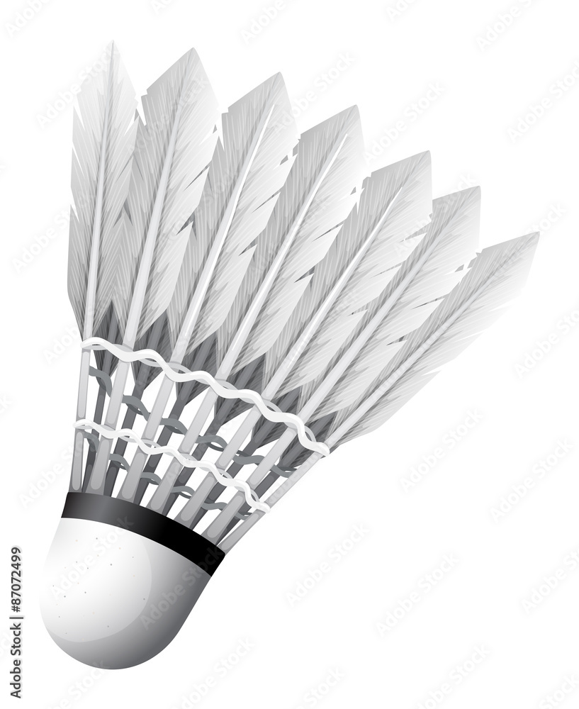 Shuttlecock Stock Vector | Adobe Stock