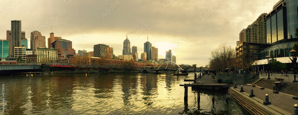morning in Melbourne Stock Photo | Adobe Stock
