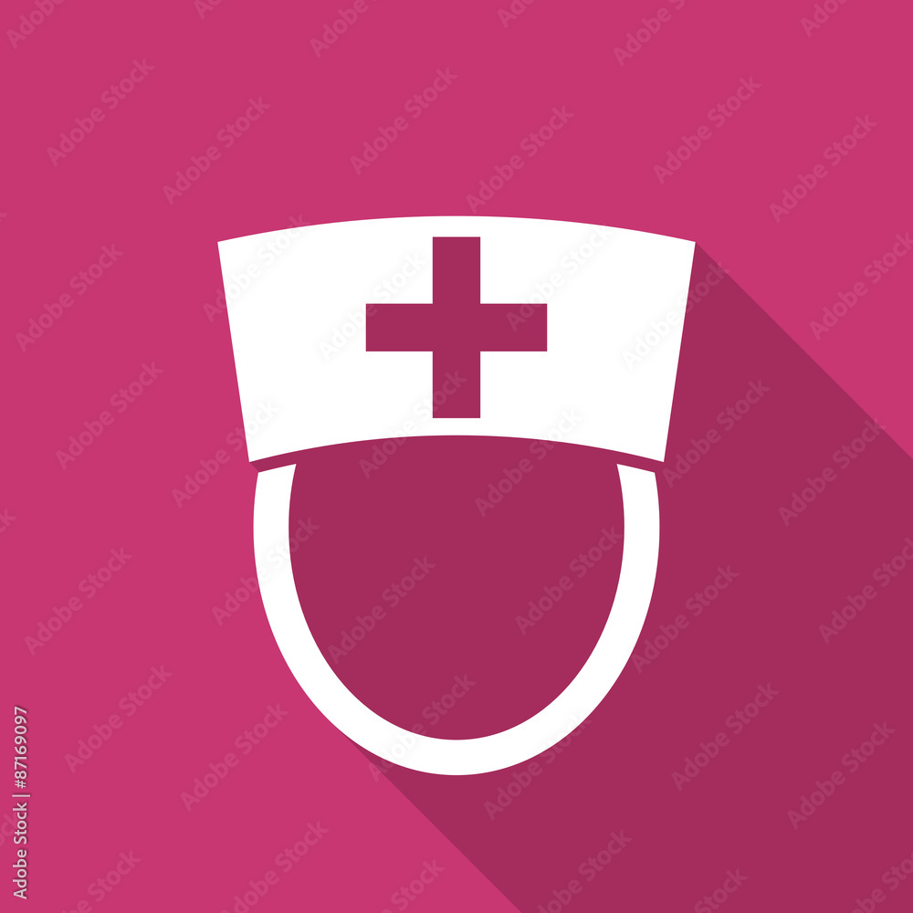 nurse flat design modern icon Stock Illustration | Adobe Stock
