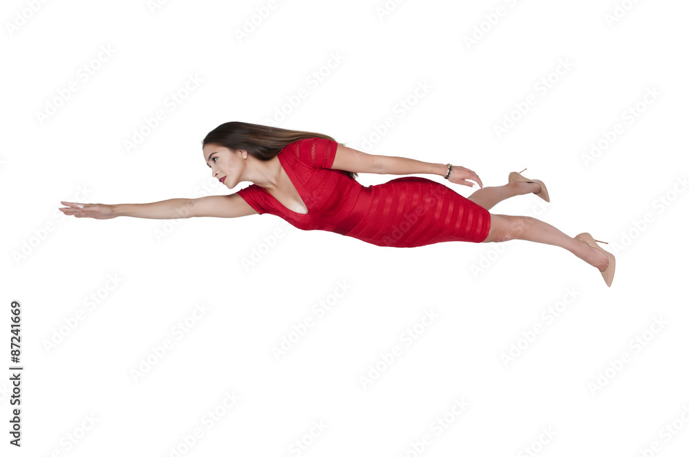Floating woman Stock Photo | Adobe Stock