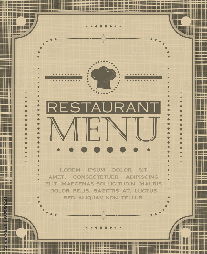 Restaurant Menu Cover Ideas