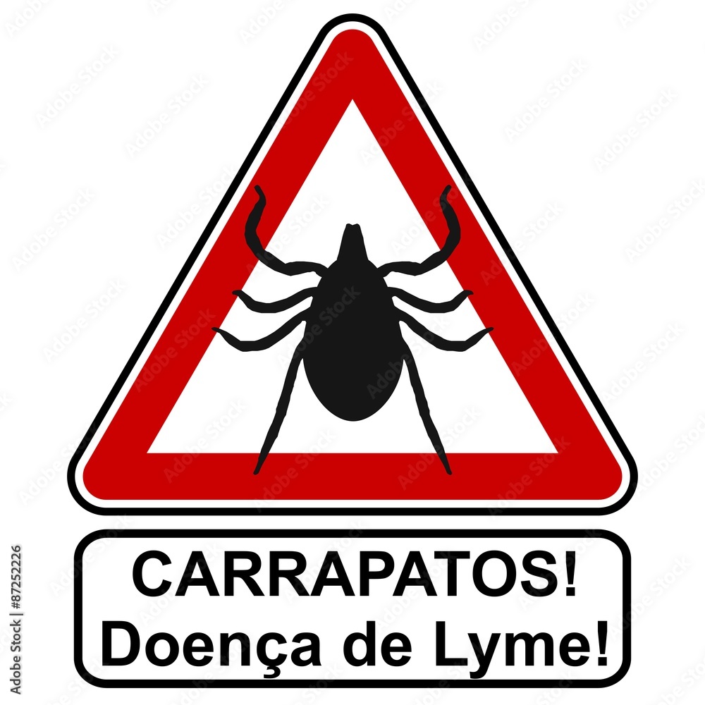 carrapatos sinal de alerta aviso Doença Assistindo Perigo Doença de ...