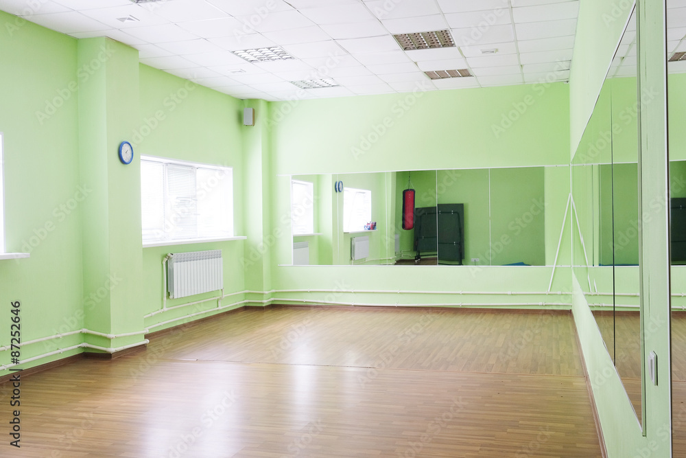 Interior of a fitness hall Stock Photo | Adobe Stock