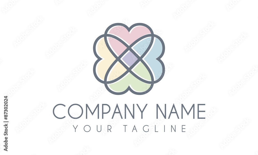Love Logo. Vector set of logo design elements and templates - heart ...