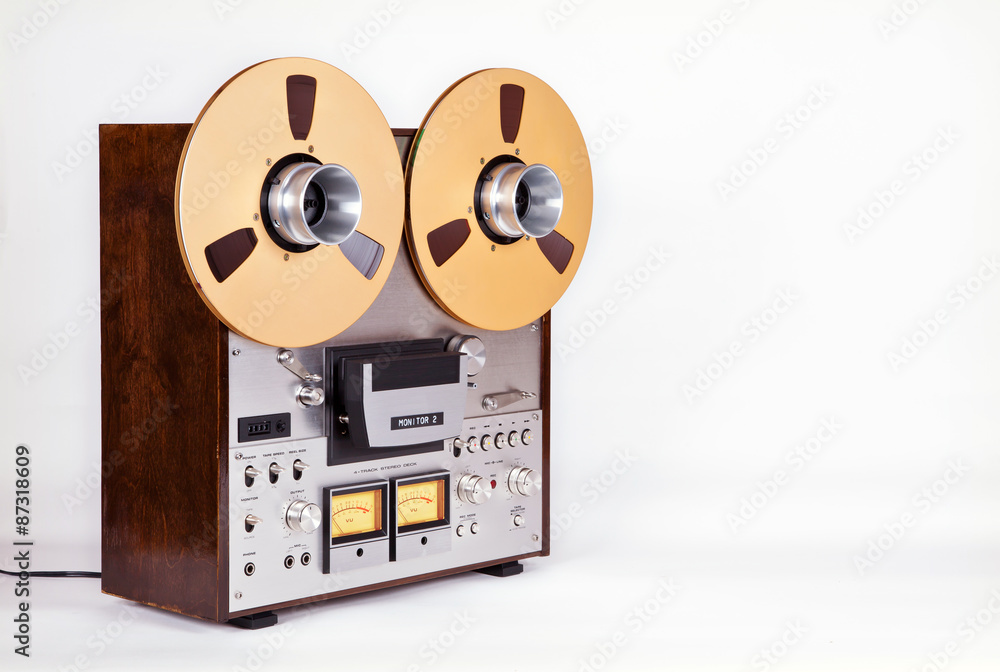 Analog Stereo Open Reel Tape Deck Recorder Player with Metal Reels ...