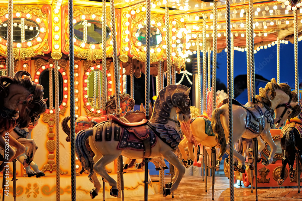 Vintage carousel detail Stock Photo | Adobe Stock