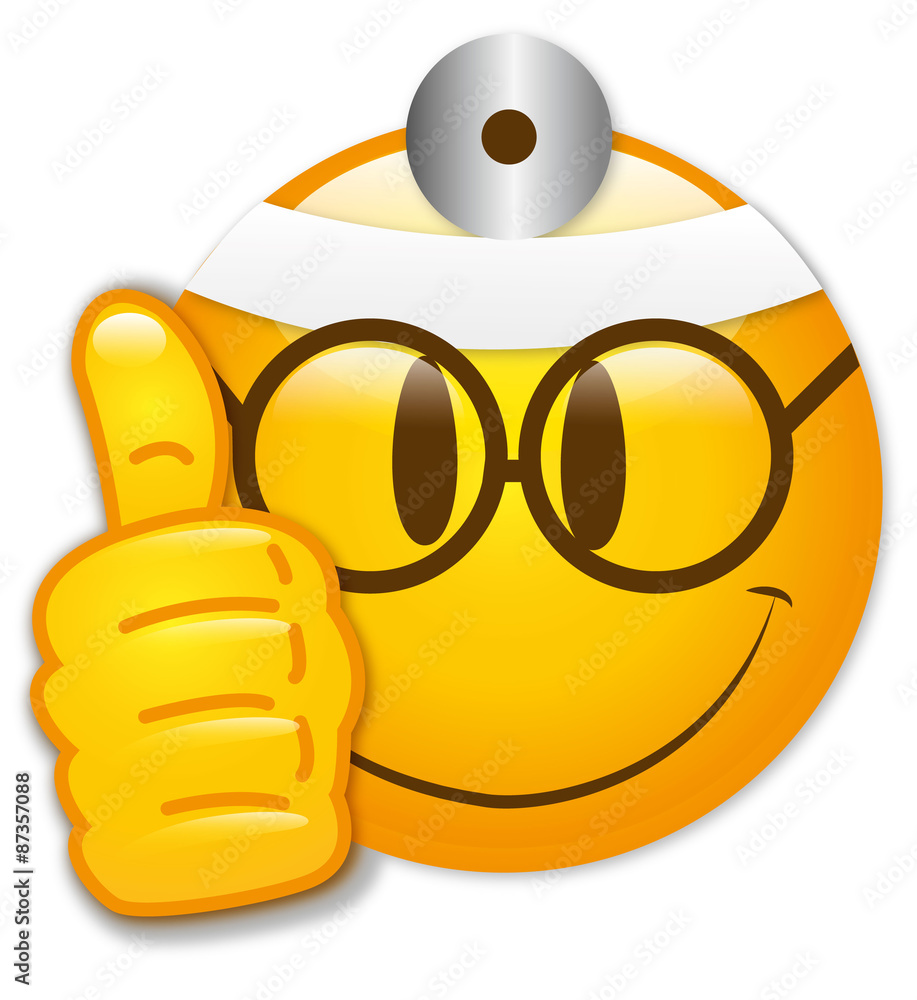 Smiley Arzt Stock-Vektorgrafik | Adobe Stock