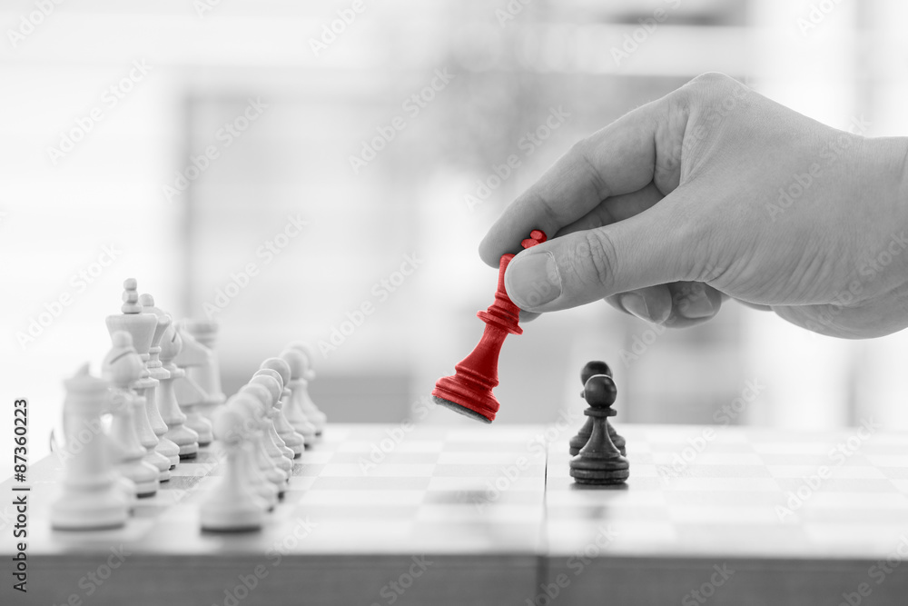 Chess business concept success & strategy Stock Photo | Adobe Stock