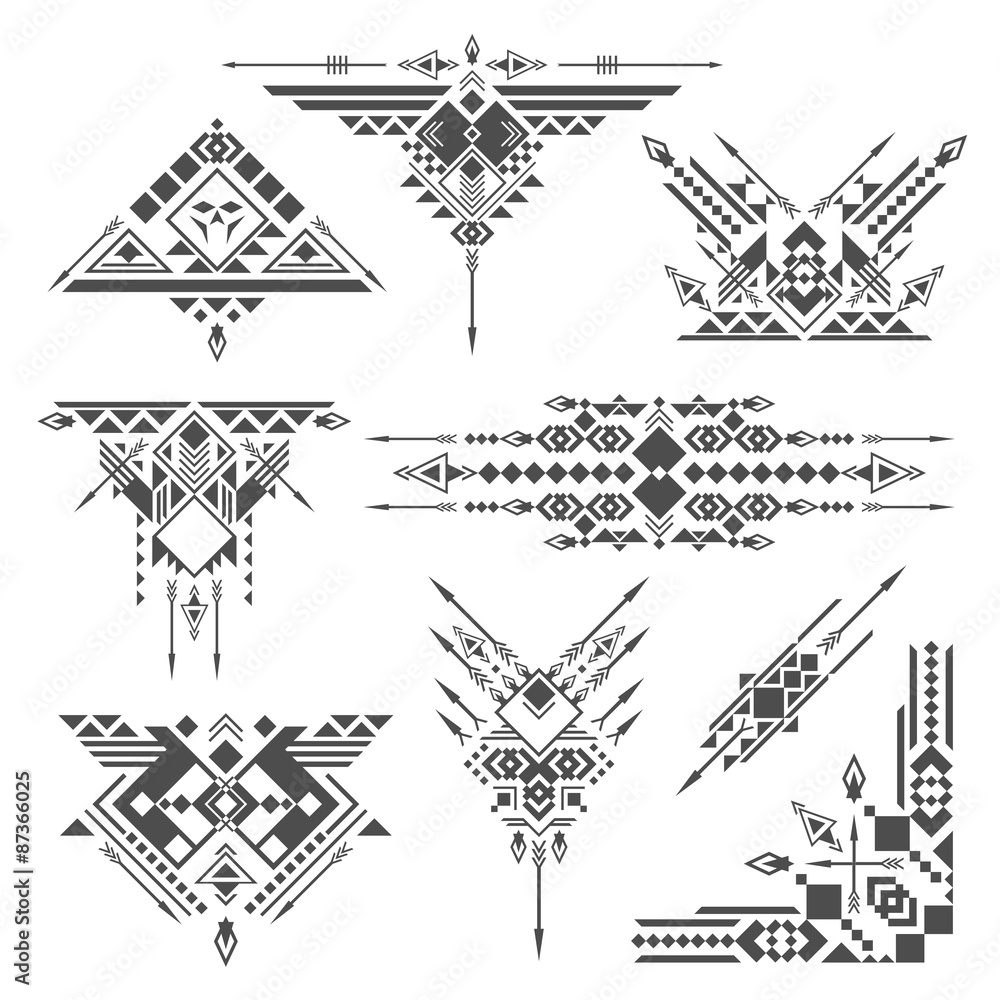 Tribal elements Stock Vector | Adobe Stock