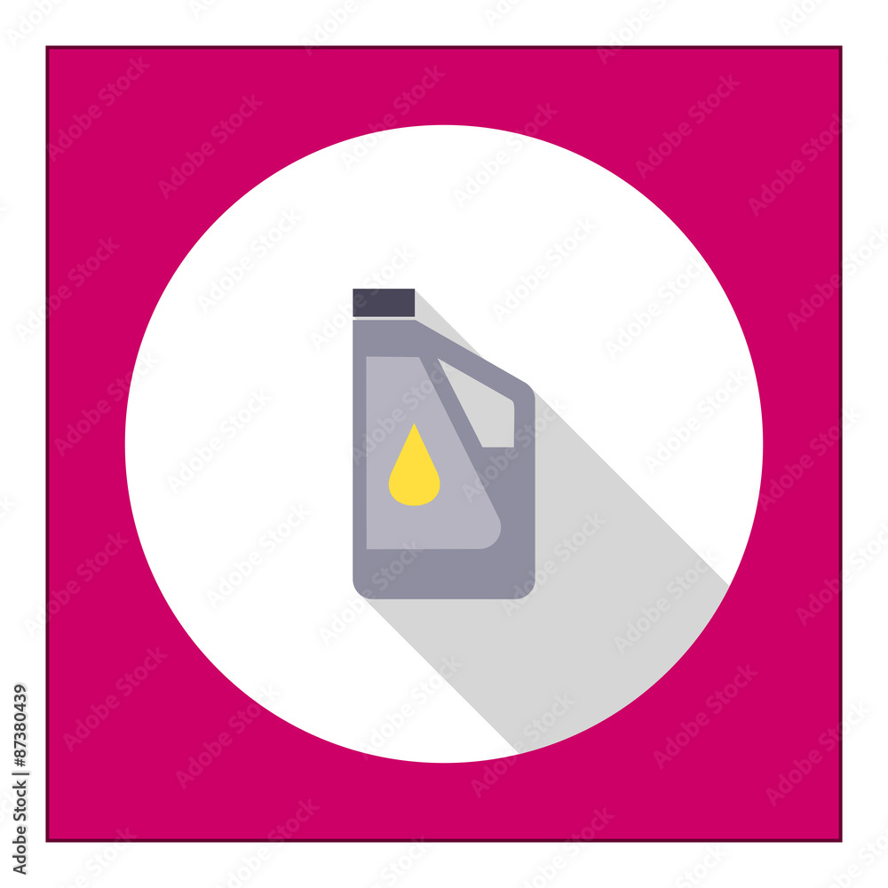 Plastic bottle of engine oil Stock Vector | Adobe Stock