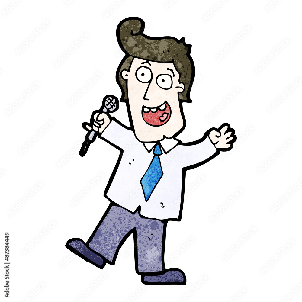 cartoon motivational speaker Stock Vector | Adobe Stock