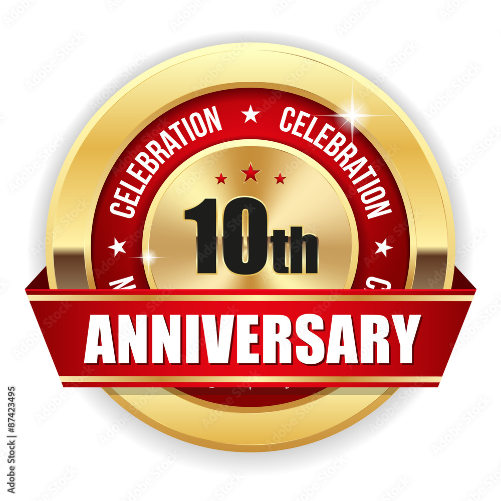 10th Anniversary Ribbon