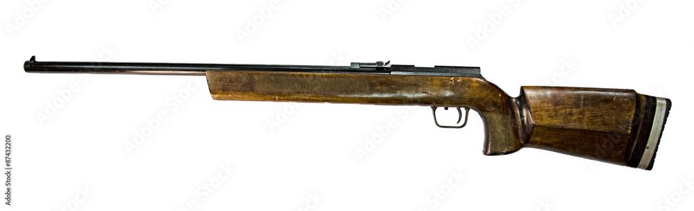 Old German carabin Mauser 98-K separated on white background Stock ...