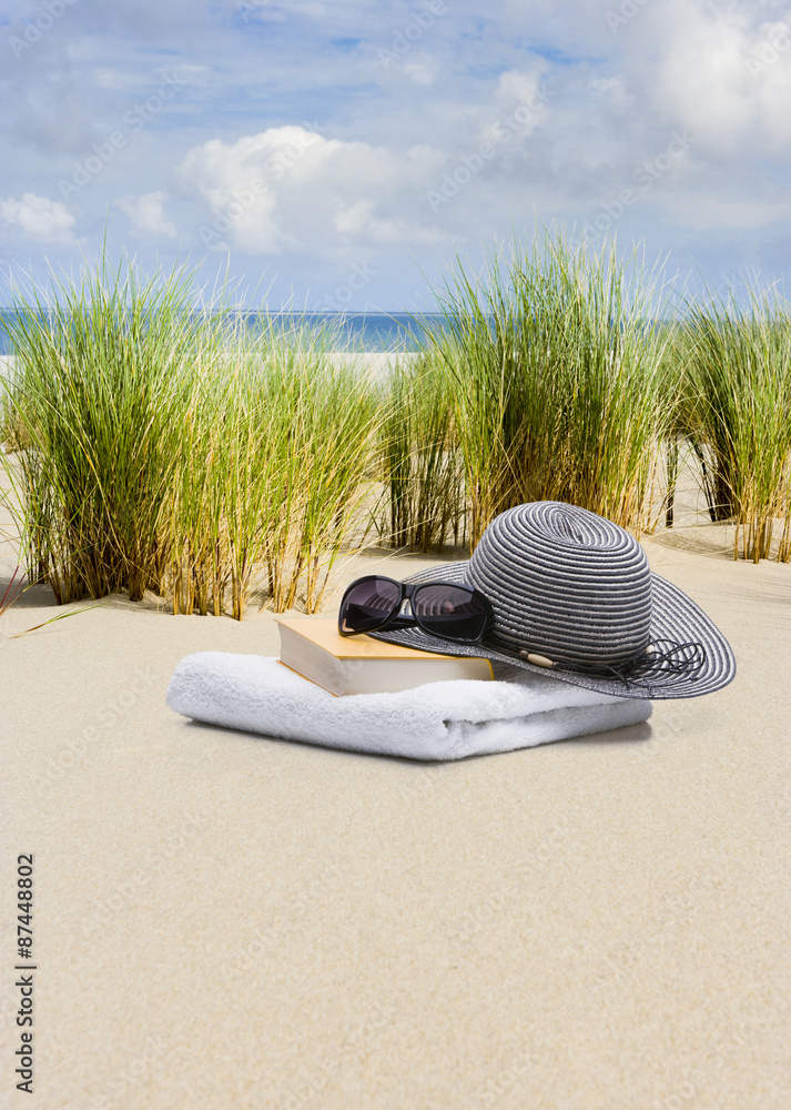 Lesen am strand Stock-Foto | Adobe Stock