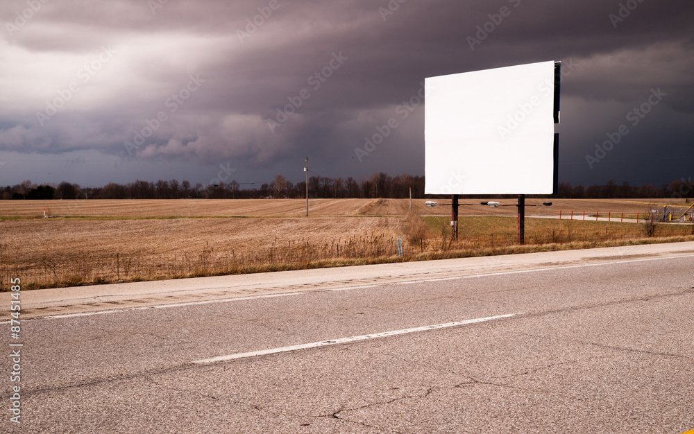 Blank Billboard Sign