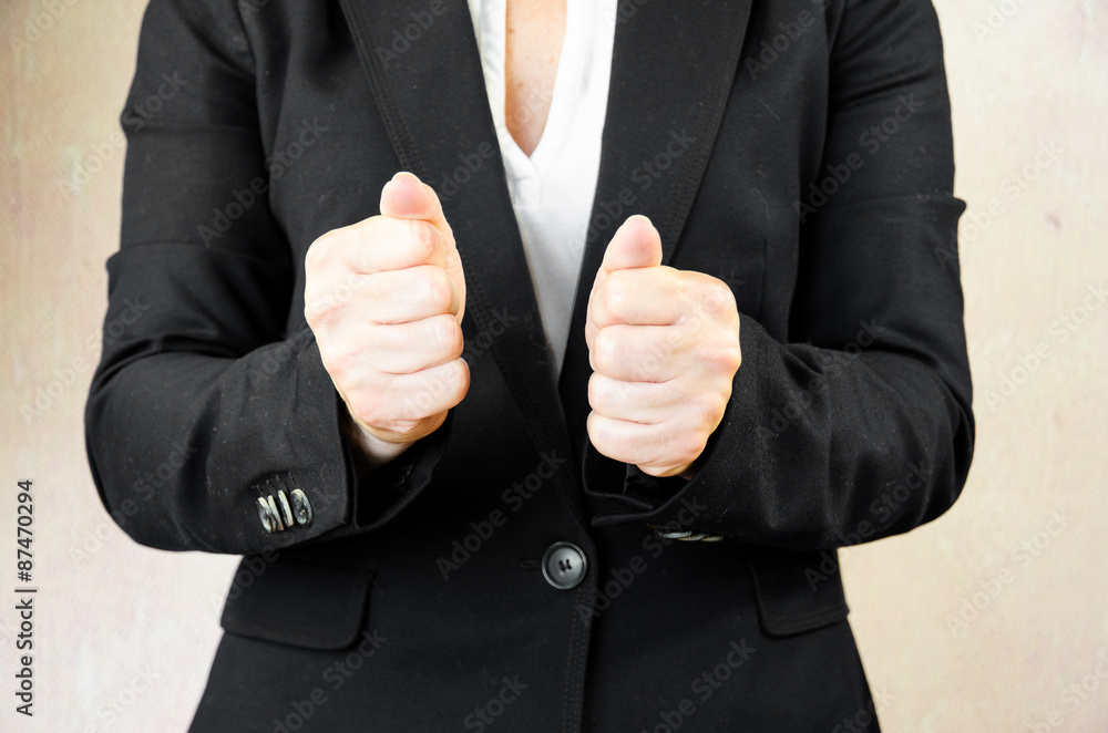 good luck gesture Stock Photo | Adobe Stock