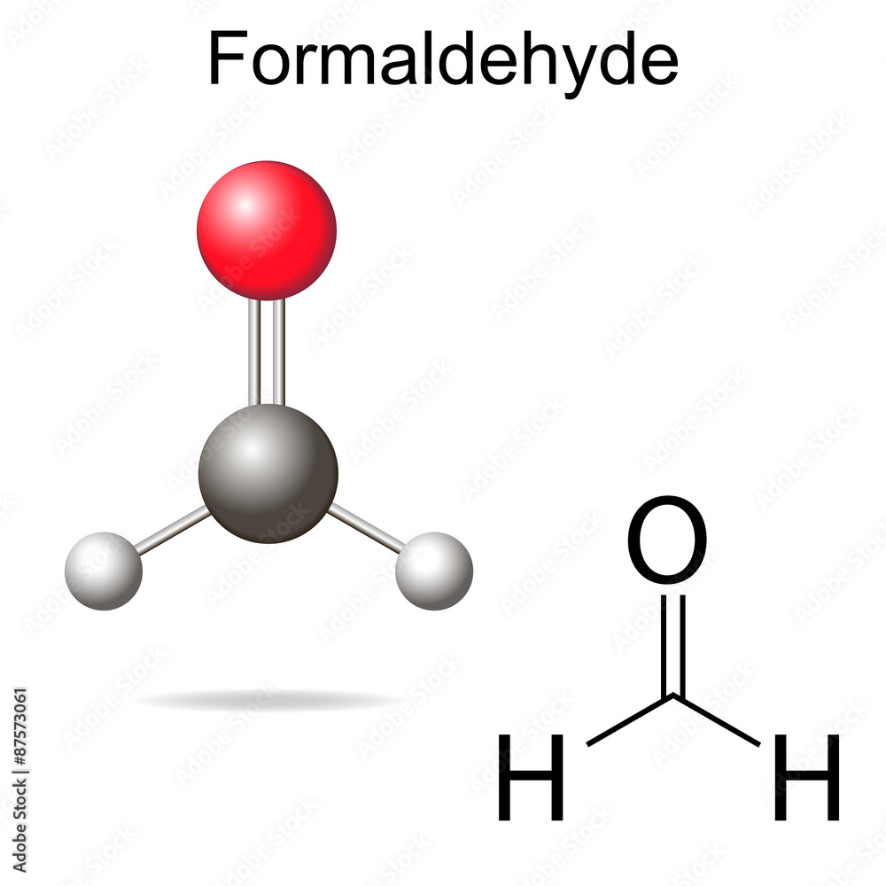 Formaldehyde model Stock-Vektorgrafik | Adobe Stock
