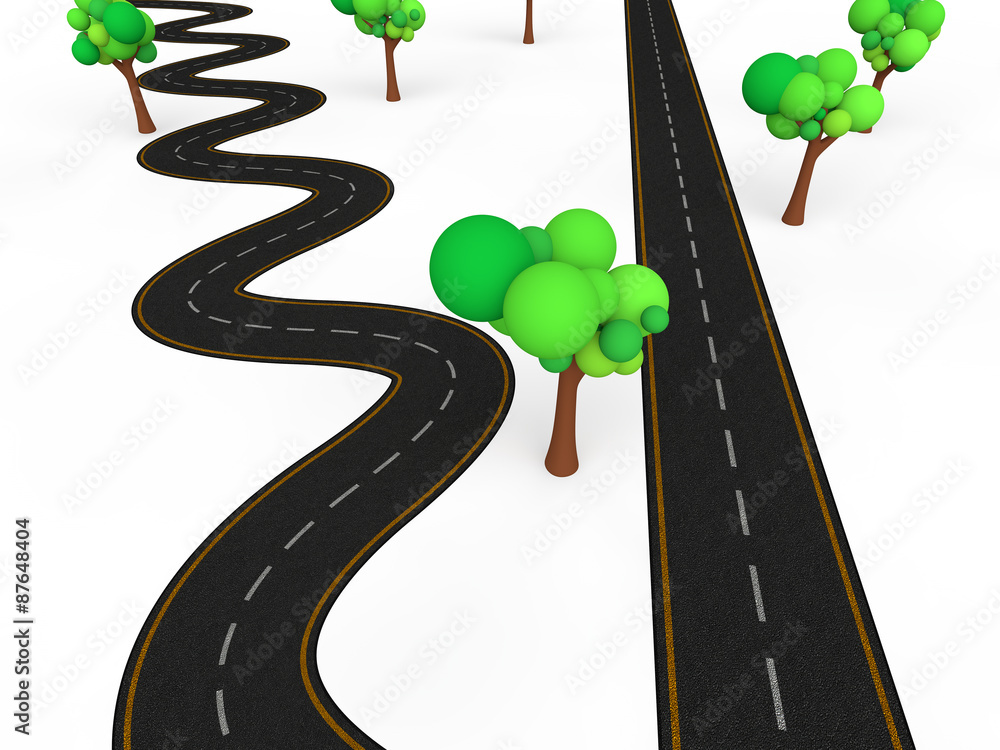 Zigzag Road Clipart
