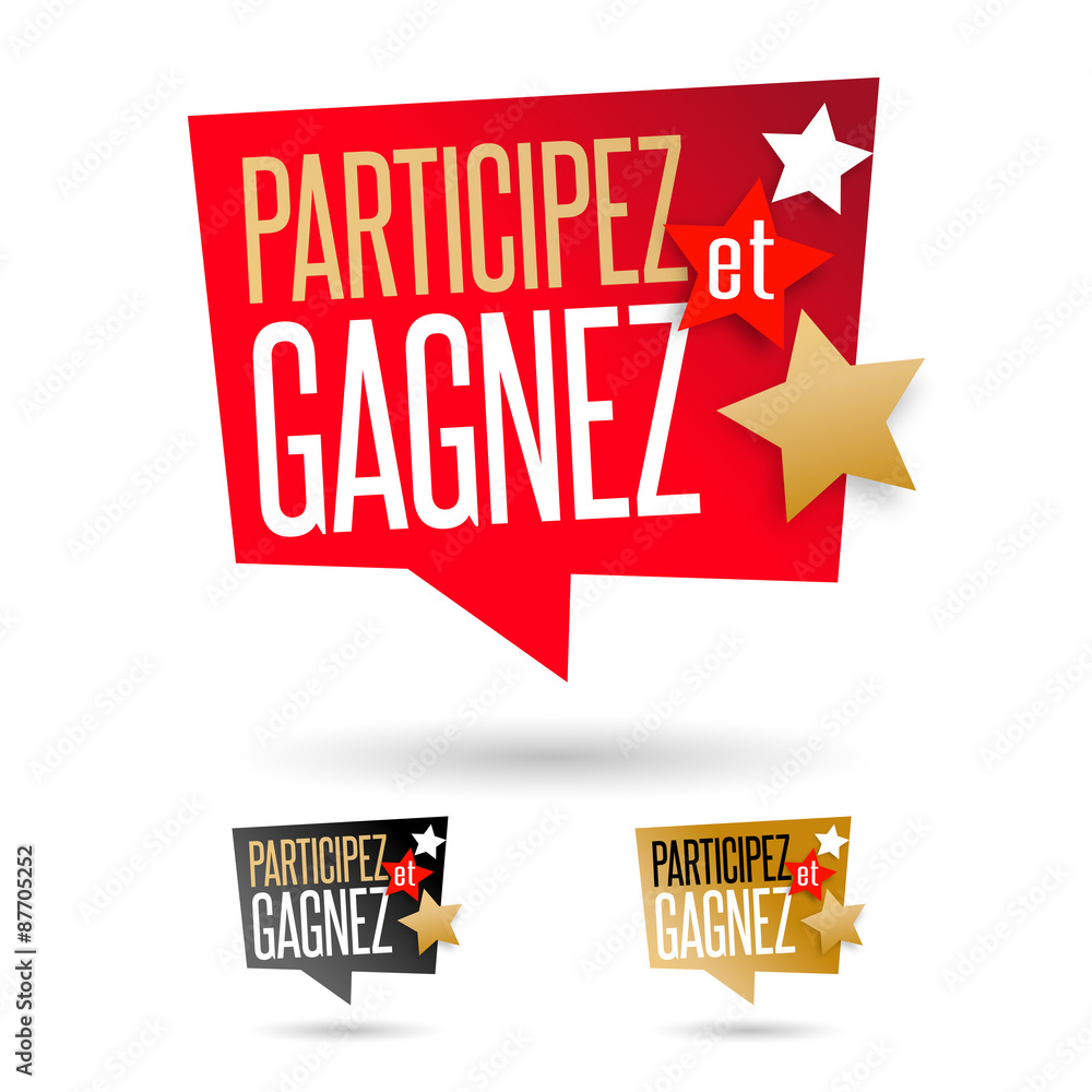 Participez et gagnez Stock Vector | Adobe Stock Participez et gagnez Stock Vector | Adobe Stock