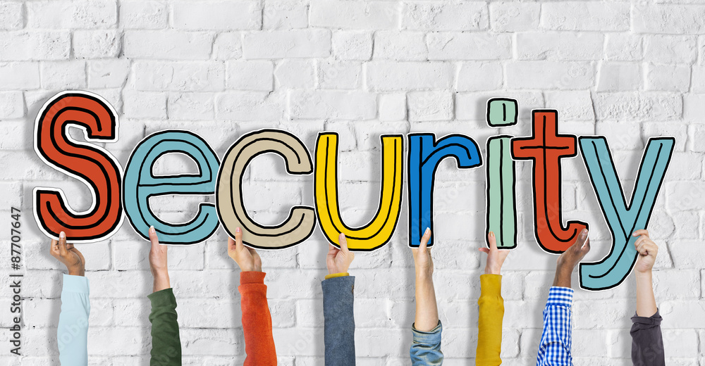 Security Word Concepts Isolated on Background Stock Photo | Adobe Stock