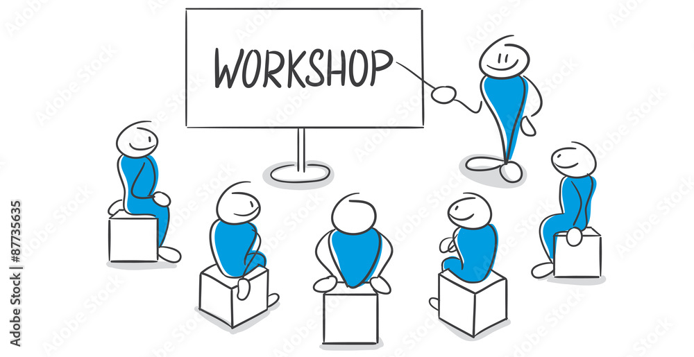 Stick Figure Series Blue Stock-Vektorgrafik | Adobe Stock