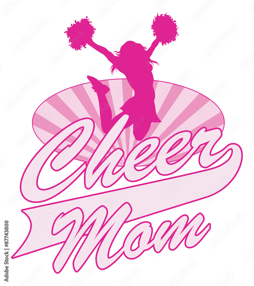 Cheer Mom Design is an illustration of a cheer design for cheerleaders ...