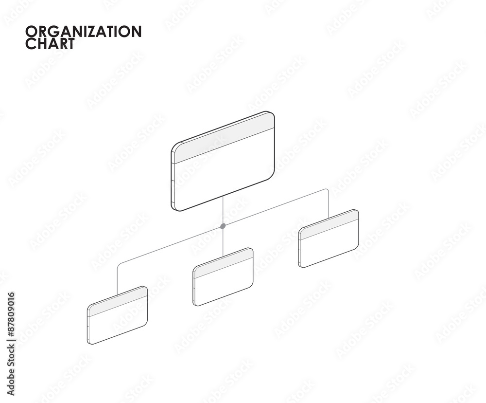 Organization chart infographics with tree. vector illustration Stock ...