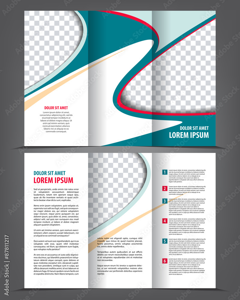 Magazine, flyer, brochure and cover layout design print template ...