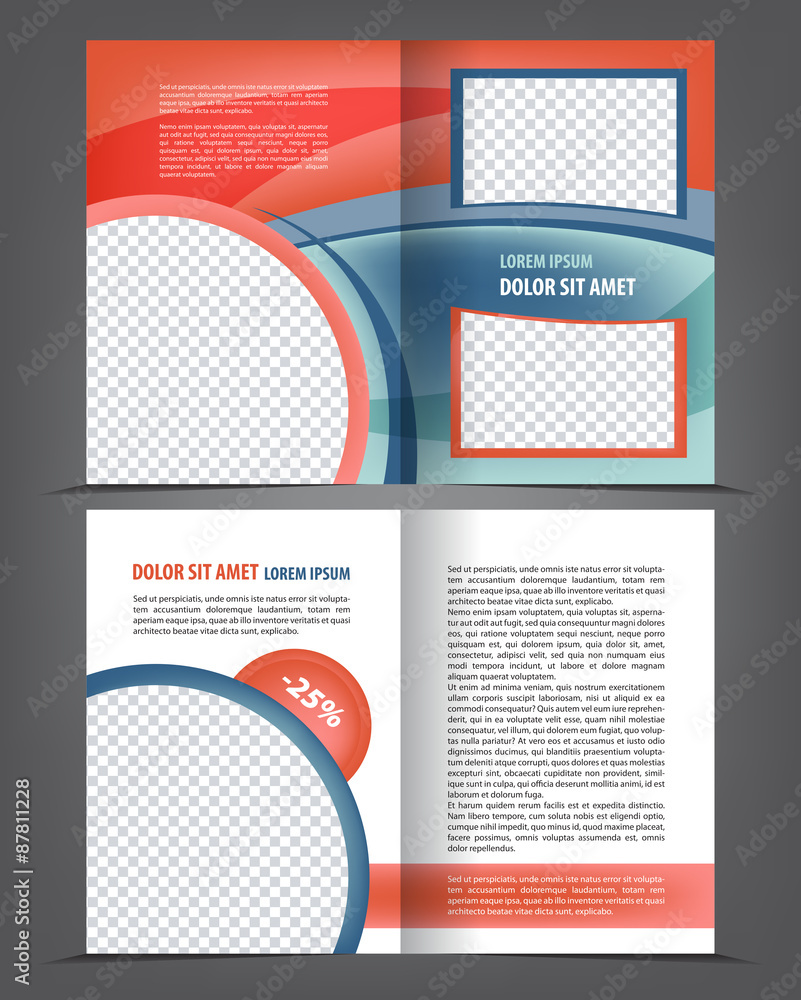 Magazine, flyer, brochure and cover layout design print template ...