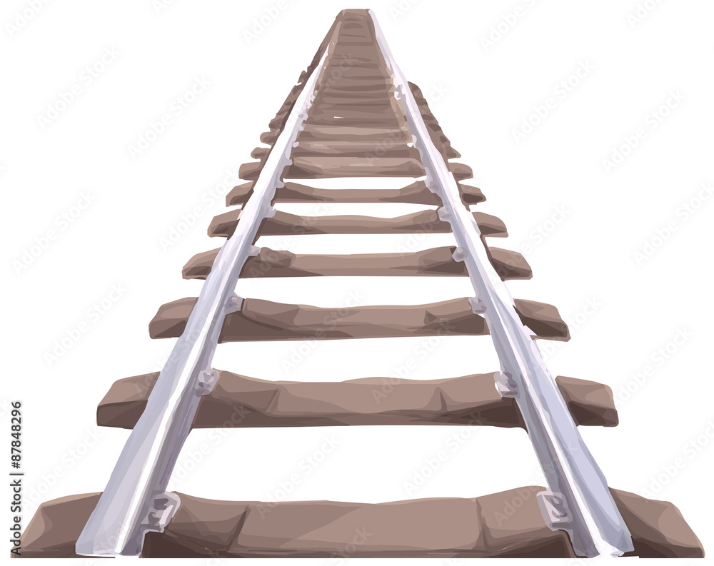 Straight Train Track