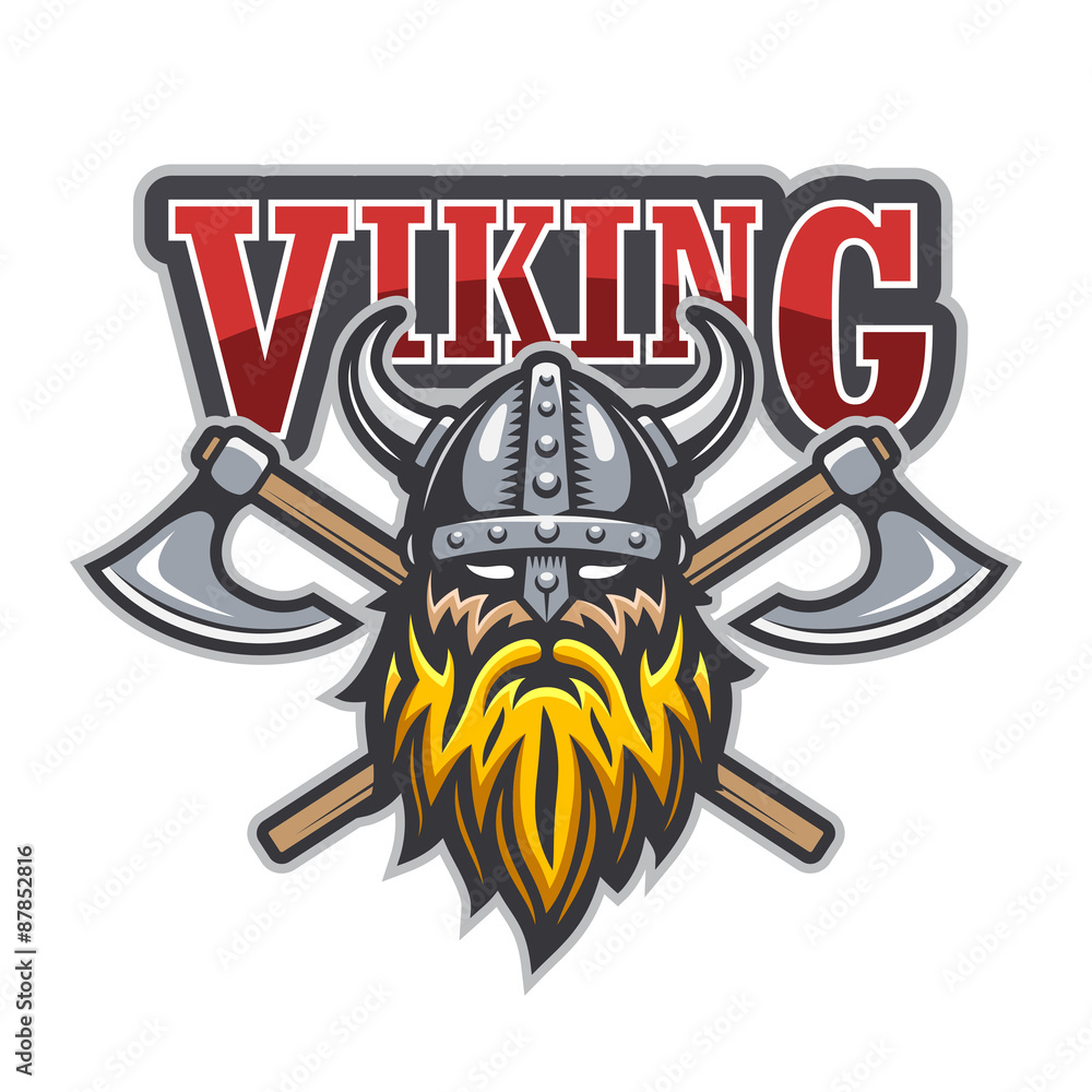 Viking warrior sport logo Stock Vector | Adobe Stock